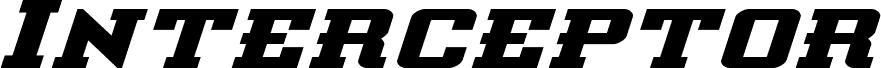 Interceptor Condensed Italic font | Fonts2u.com