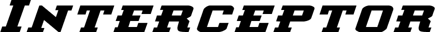 Interceptor Bold font
