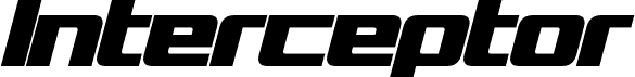 Interceptor Pro font