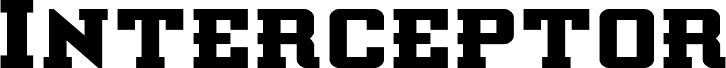 Interceptor Bold Expanded Ital font