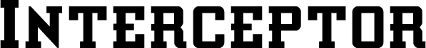 Interceptor Shadow font