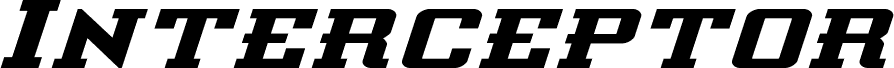 Interceptor Bold font