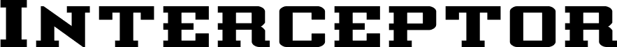 Interceptor Bold Expanded Ital font