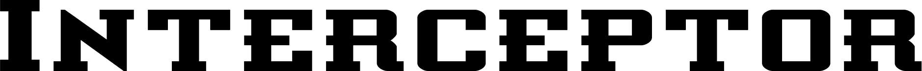 Interceptor Expanded font
