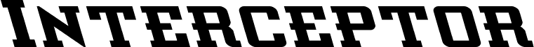 Interceptor Pro font