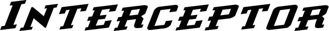 Interceptor Pro font