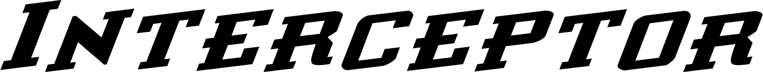 Interceptor Rotalic font | Fonts2u.com