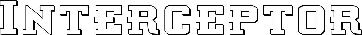 Interceptor Shadow font | Fonts2u.com
