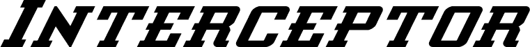 Interceptor Shadow font