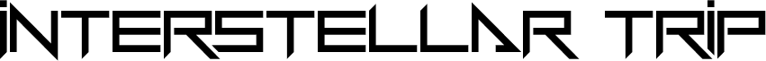 Interstellar Trip Italic font | Fonts2u.com