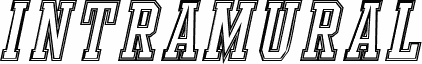 Intramural JL font | Fonts2u.com