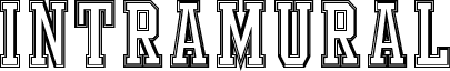 Intramural JL font | Fonts2u.com