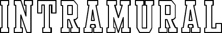 Intramural JL font | Fonts2u.com