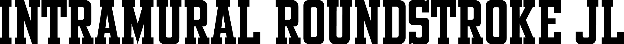 Intramural Roundstroke JL font | Fonts2u.com