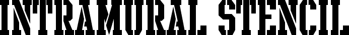 Intramural Stencil It. SC JL font | Fonts2u.com