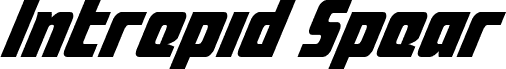 Intrepid Spear Super-Italic font | Fonts2u.com