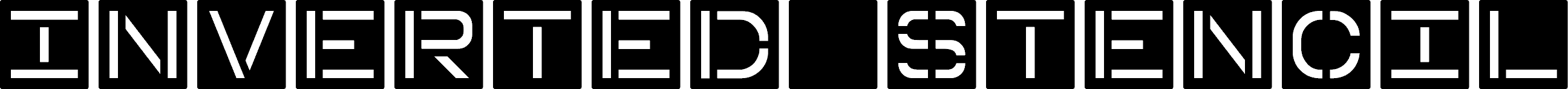 InvertedStencil font | Fonts2u.com