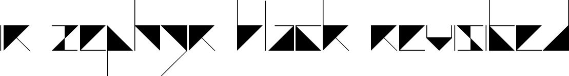 IR Zephyr Black Revisited Regular font | Fonts2u.com