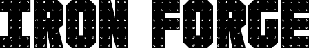 Iron Forge 3D Regular font