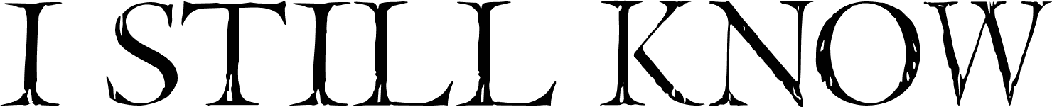 I Still Know font | Fonts2u.com