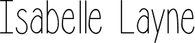 Isabelle Layne Bold font | Fonts2u.com