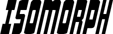Isomorph font