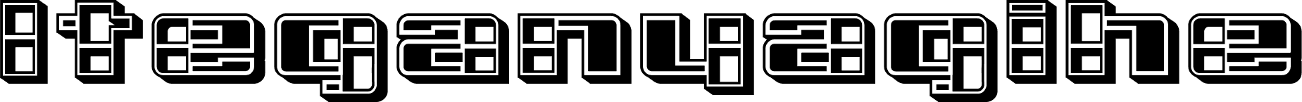 Iteganyagihe Regular font