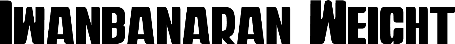 Iwanbanaran Weight font | Fonts2u.com
