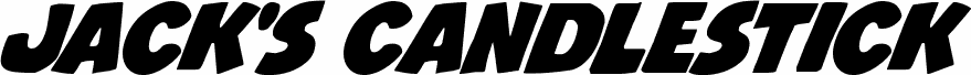 Jack's Candlestick 3D Regular font | Fonts2u.com