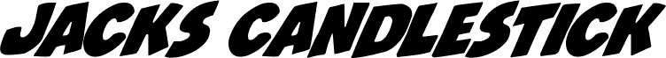 Jack's Candlestick Bold Extra-condensed font