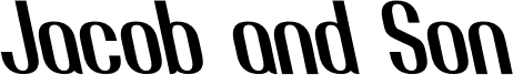 Jacob and son Italic font | Fonts2u.com