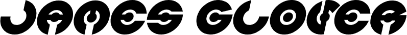 james glover font