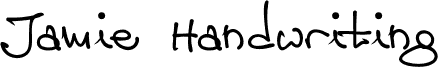 Jamie Handwriting Bold PERSONAL USE Regular font | Fonts2u.com