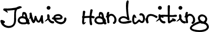 Jamie Handwriting Light PERSONAL USE Regular font | Fonts2u.com
