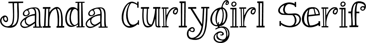 Janda Curlygirl Serif font | Fonts2u.com