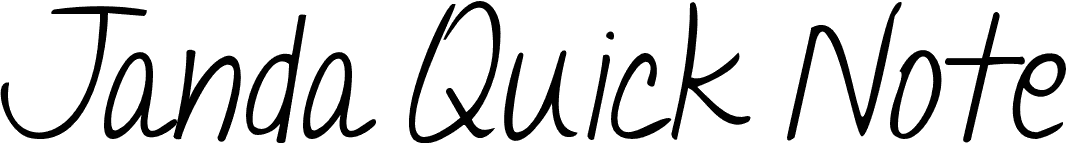 Janda Quick Note font | Fonts2u.com