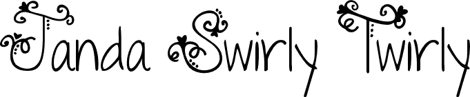 Janda Swirly Twirly font | Fonts2u.com