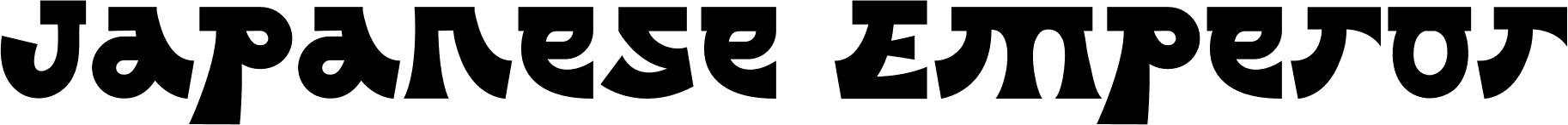Japanese Emperor font | Fonts2u.com