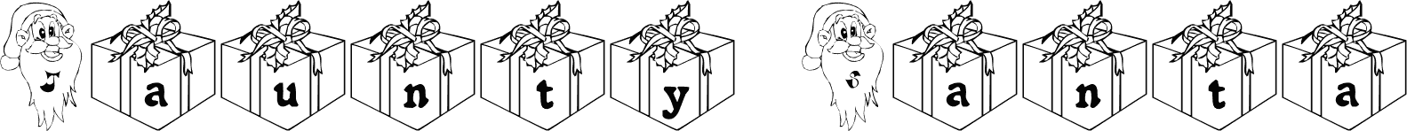 Jaunty Santa font | Fonts2u.com