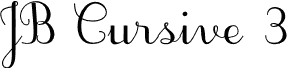 JBCursive-V3 Bold font | Fonts2u.com