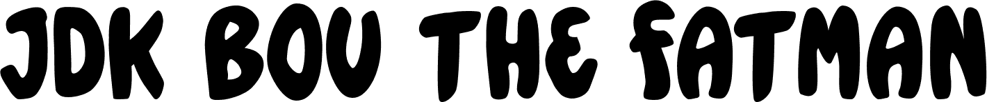 JDK Bou the Fatman font | Fonts2u.com