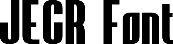 JECR Font Bold font