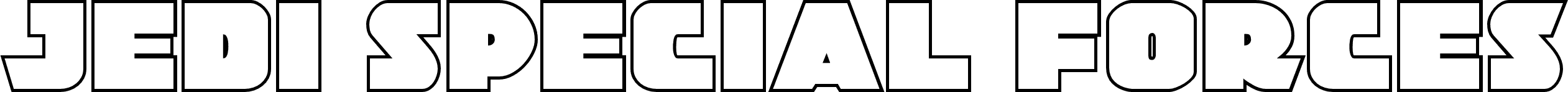 Jedi Special Forces Outline Regular font | Fonts2u.com