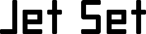Jet Set Regular font