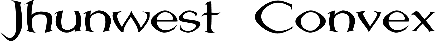 Jhunwest Convex font | Fonts2u.com
