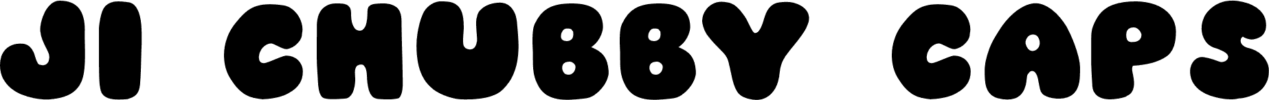 JI Chubby Caps font | Fonts2u.com