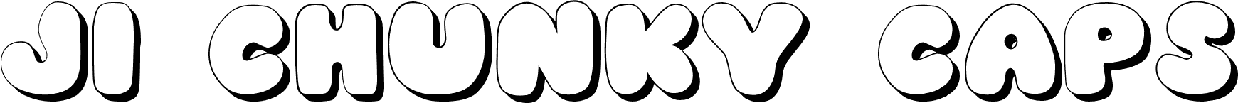 JI Chunky Caps font | Fonts2u.com