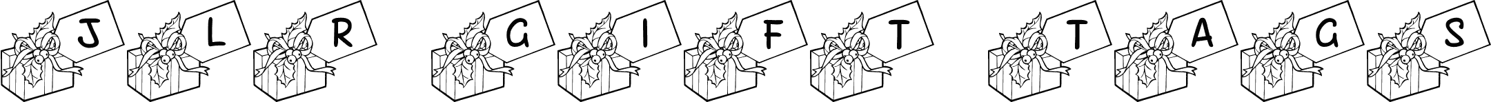 JLR Gift Tags font | Fonts2u.com
