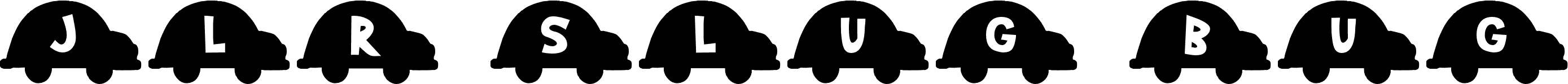 JLR Slug Bug font | Fonts2u.com