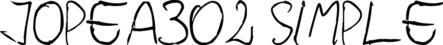 jopea302 Simple font | Fonts2u.com